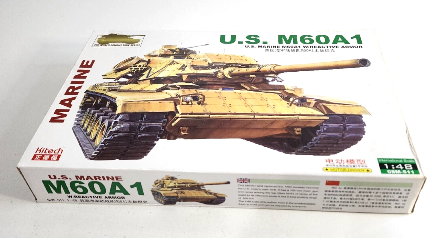 Kitech Famous Tank Series | U.S. M60A1 1:48 Scale Model Kit | eBay
