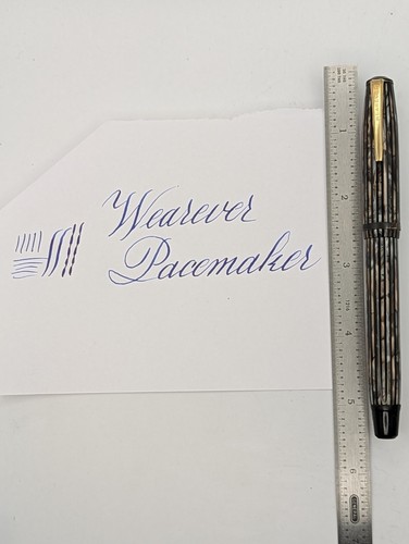 Wearever Pacemaker Brown and Grey Fountain Pen 14k Flexible Nib ...