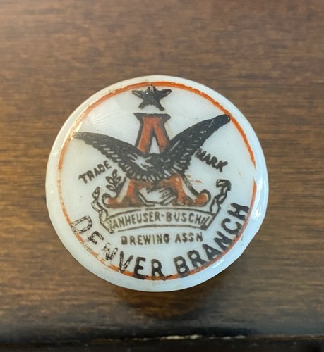 Porcelain Lightning Stopper For The Anheuser Busch Brewing Assn Denver ...
