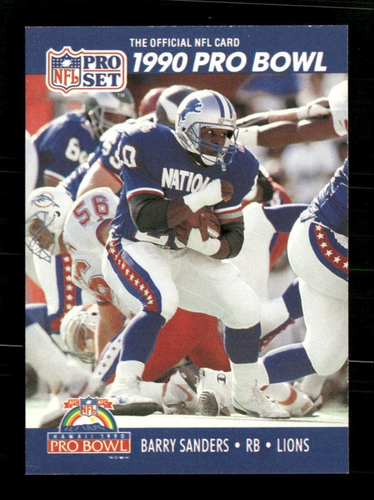 1990 NFL Pro Set Pro Bowl Card #413 Barry Sanders Detroit Lions HOF | eBay