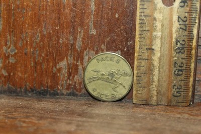 Vintage 1934 Paces Races Pace Horse Racing Machine Coin Gaming Token | eBay