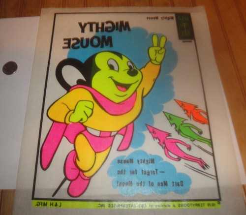 Vintage 1970 MIGHTY MOUSE Gold Key Comic Cover T Shir… - Gem