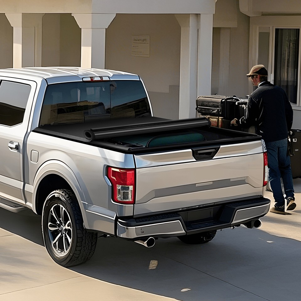 6FT Truck Bed Tonneau Cover Roll Up For 1993-2004 Ford Ranger Flareside ...