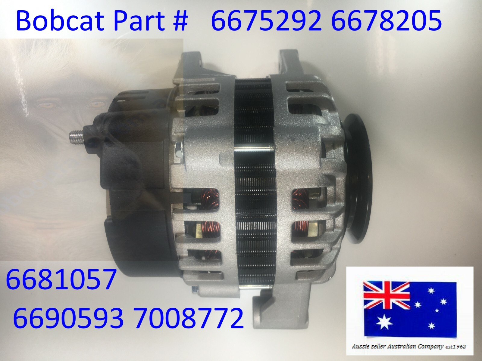 BOBCAT ALTERNATOR 6675292 6678205 6681857 6690593 7008772 KUBOTA DEUTZ ...