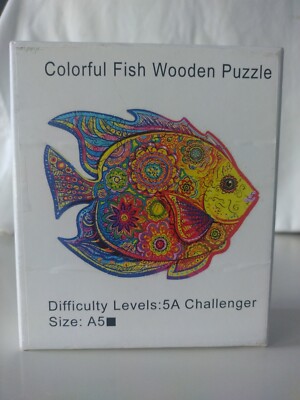Complete Colorful Fish Wooden Puzzle Difficulty Level 5A Challenger ...
