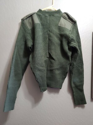USMC US Marine Military Uniform Alpha Green Service Wool Sweater 38 ...