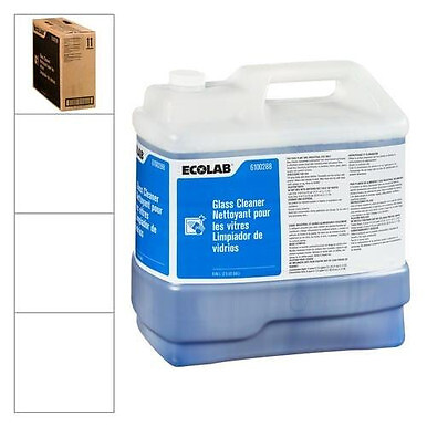 Ecolab Cleaner Glass Concentrate Bio-Based 9.46L/2.5 Gallon Fast-Drying ...