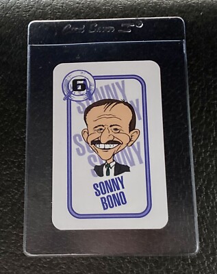 Sonny Bono Card 1994 Power Lunch Game Trading Game Singer Star Cher ...