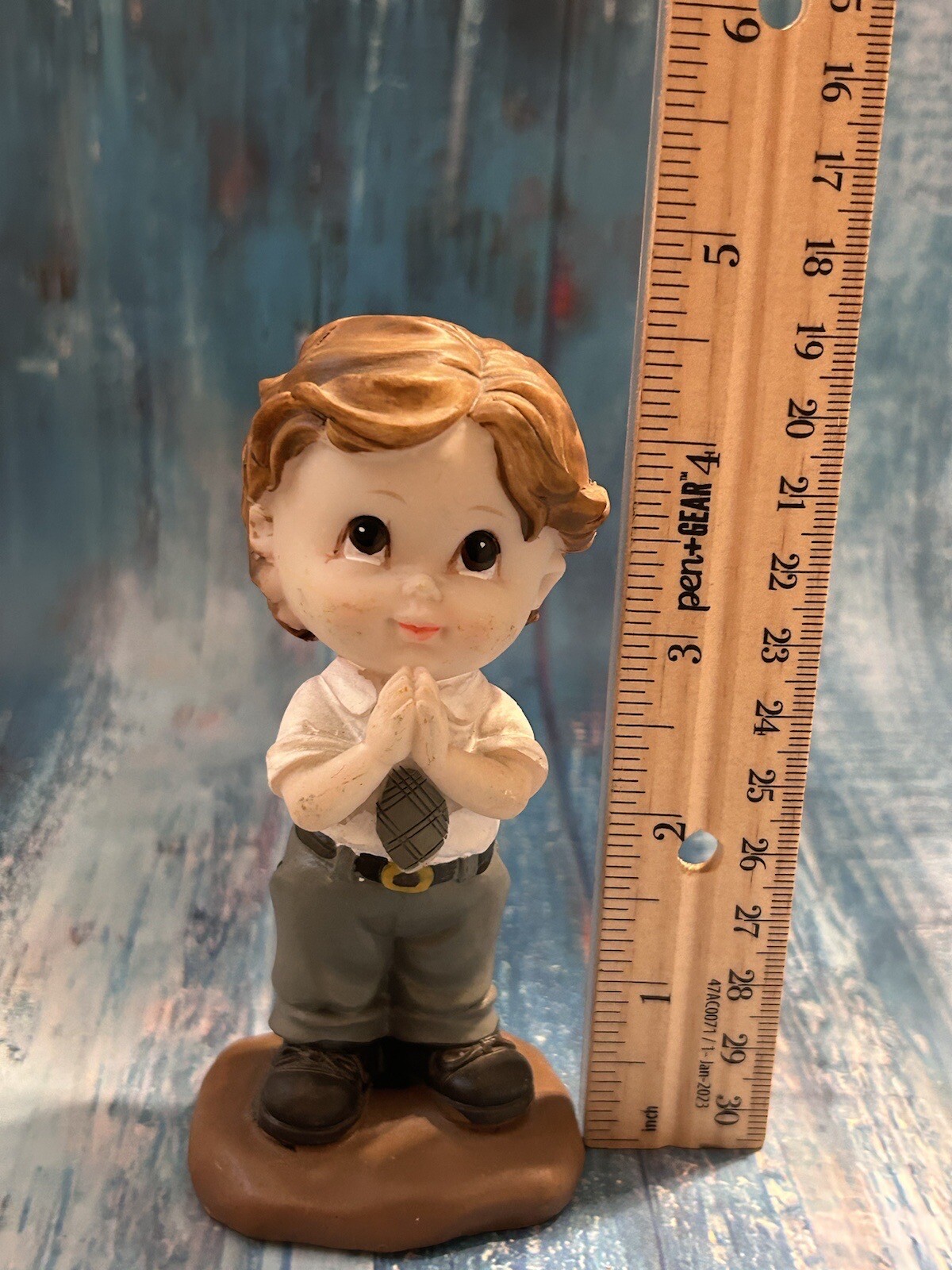 Vintage Tender Times Figurine Little Boy Praying 4 1/2” | eBay