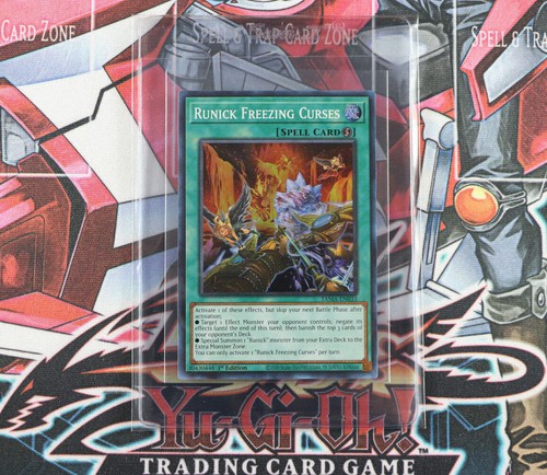 Yugioh Spell Card Runick Freezing Curses TAMA-EN033 1st Edition Super ...