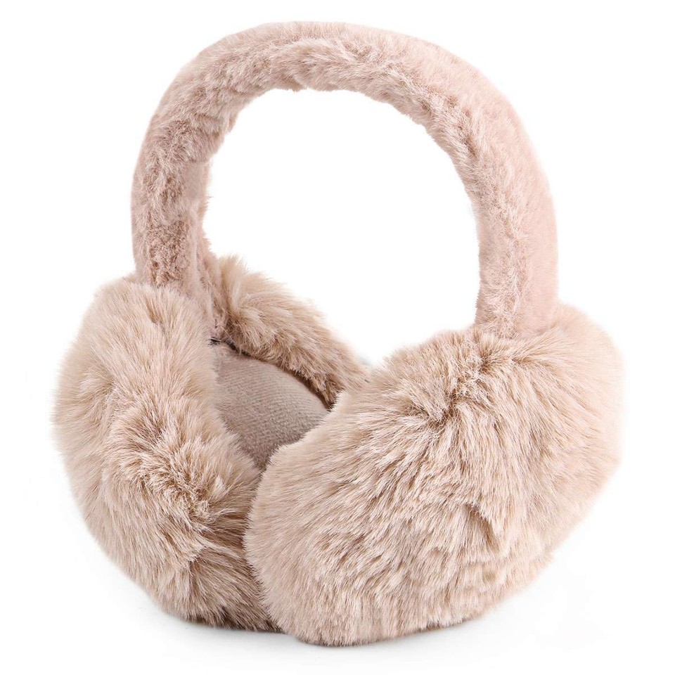 Men Women Foldable Ear Muffs Winter Ear Warmers Fluffy Earwarmer Soft ...