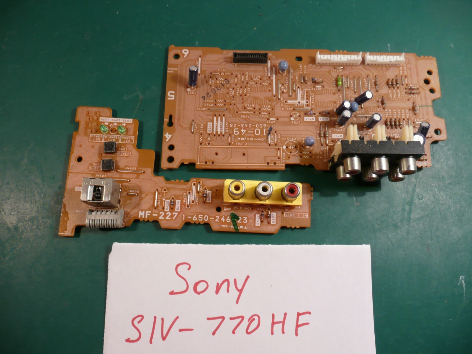 Sony SLV-770HF VCR Replacement Parts Circuit Boards | eBay