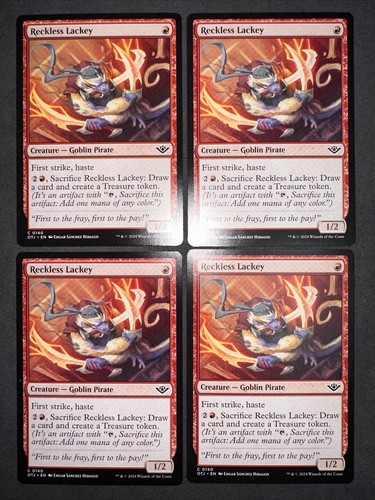Reckelss Lackey x4 (Playset) Outlaws of Thunder Junction OTJ MINT MTG ...