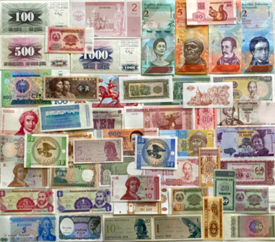 Uncirculated 50 Different Banknote Set - Country List Included World ...