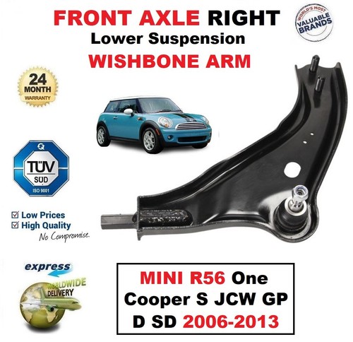FRONT RIGHT Lower Wishbone ARM for MINI R56 One Cooper S JCW GP D SD ...