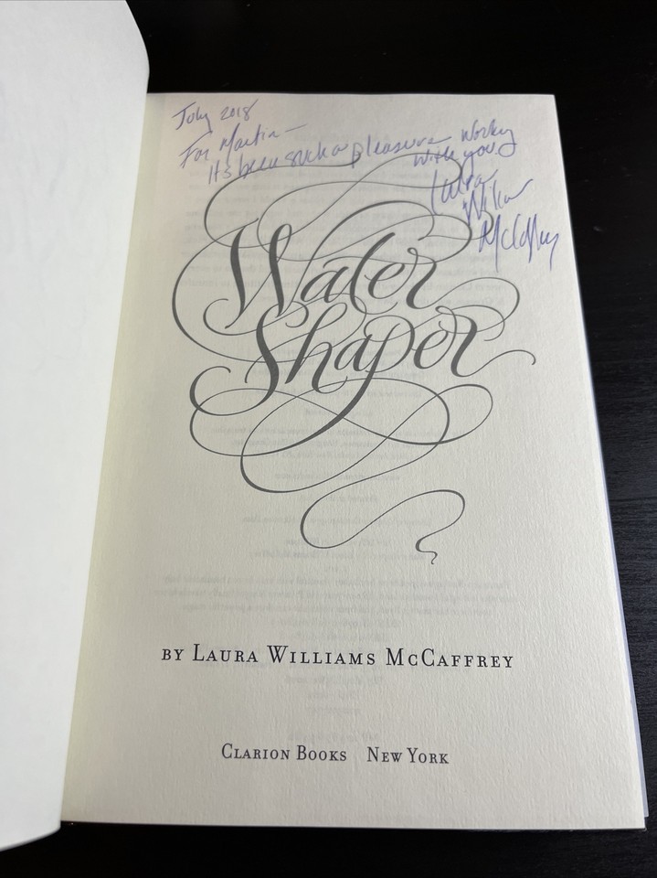 Water Shaper by Laura Williams McCaffrey (2006, Hardcover) AUTOGRAPHED ...