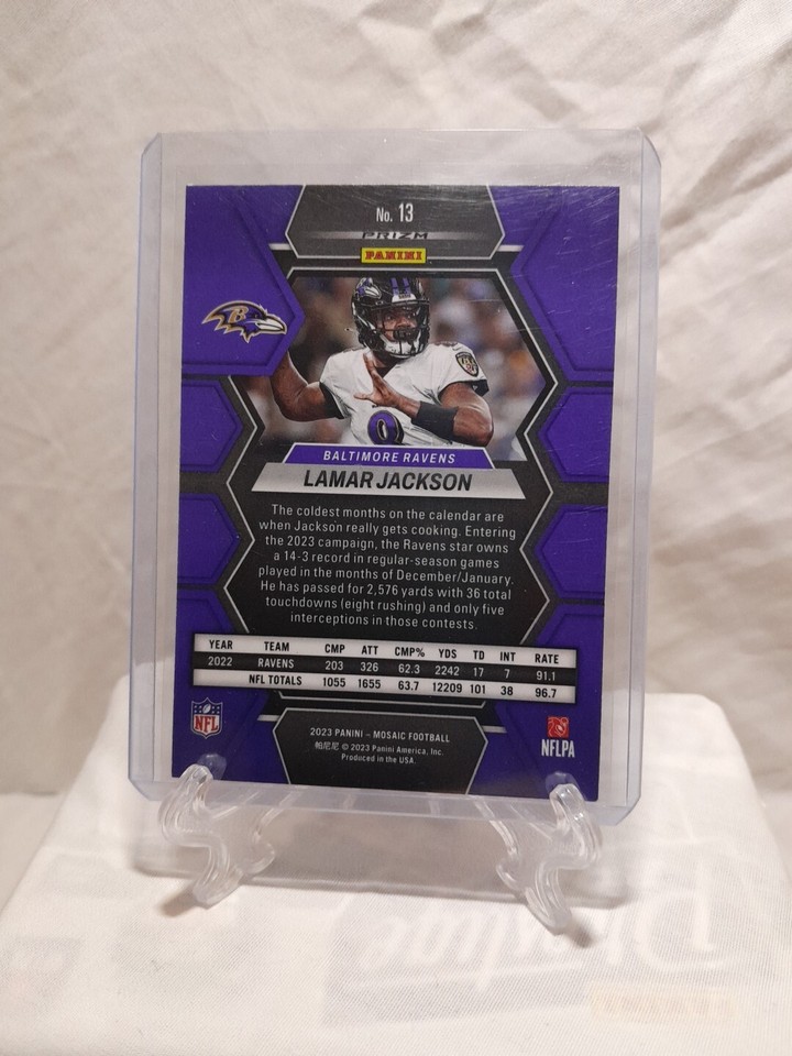 2023 Panini Mosaic Lamar Jackson Holo Silver Prizm No.13 | eBay