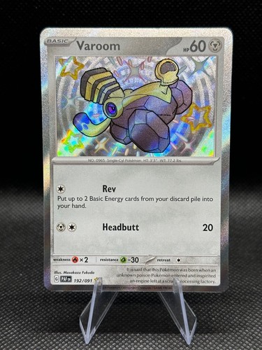Pokémon TCG - Varoom Scarlet & Violet: Paldean Fates 192/091 Holo Shiny ...