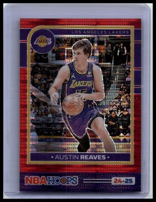 2024-25 Hoops #138 Austin Reaves Premium Prizms Pulsar Red #/199 | eBay
