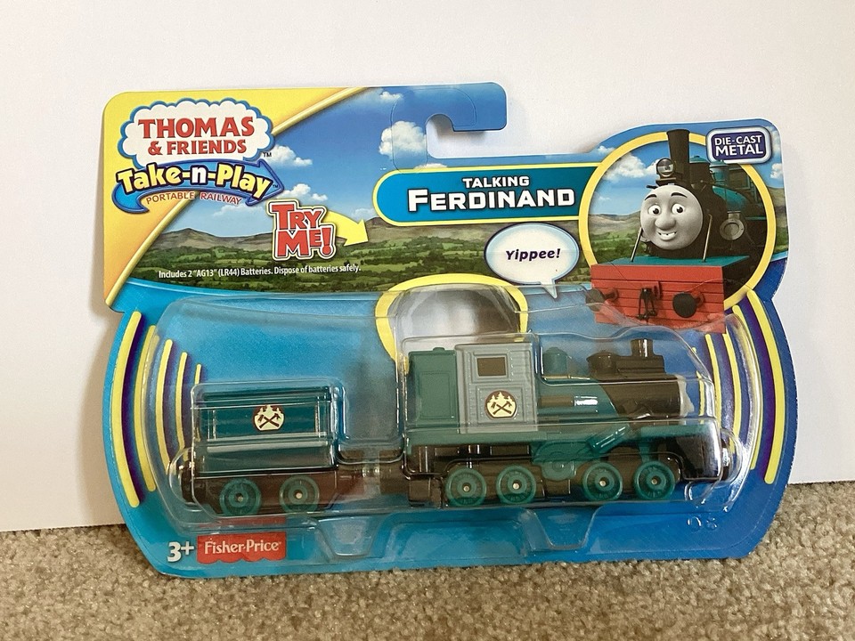 Thomas Take-n-Play TALKING FERDINAND Die Cast Metal Train 2014 CFT03 ...