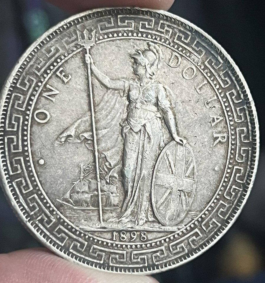 1898 Trade Dollar Silver Coin | eBay UK