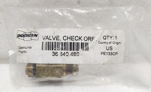 Doosan 36840460 Valve Check Orf | eBay