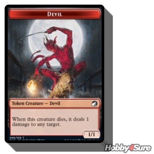 10 pcs Japanese Devil Token (6/19) M/NM Magic MTG Innistrad: Midnight ...