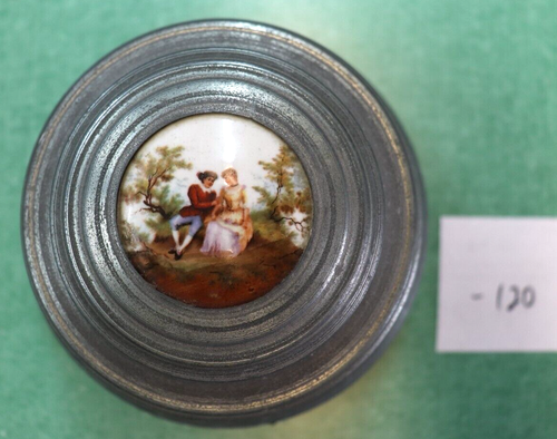 VINTAGE ANTIQUE POWDER MUSIC BOX RETRO Plays well - VIDEO | eBay