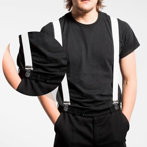 10 Pcs Suspenders Buttons Movable No Sew Button End Brace Clips ...