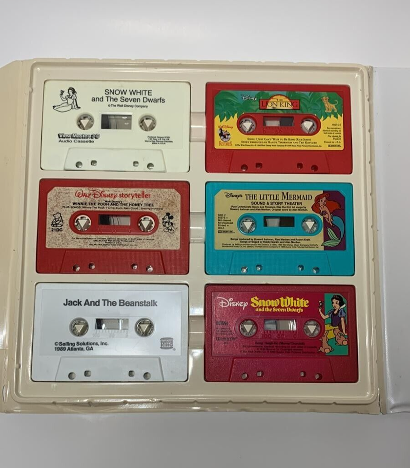 Vintage Disney Take a Tape Read Along Cassette Case With 6 Tapes | eBay