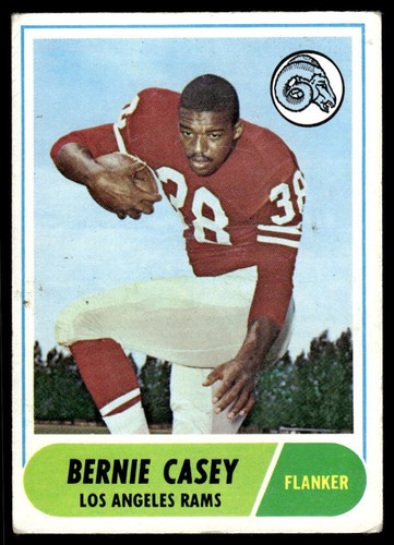 1968 Topps Bernie Casey #28 Los Angeles Rams Football Card | eBay