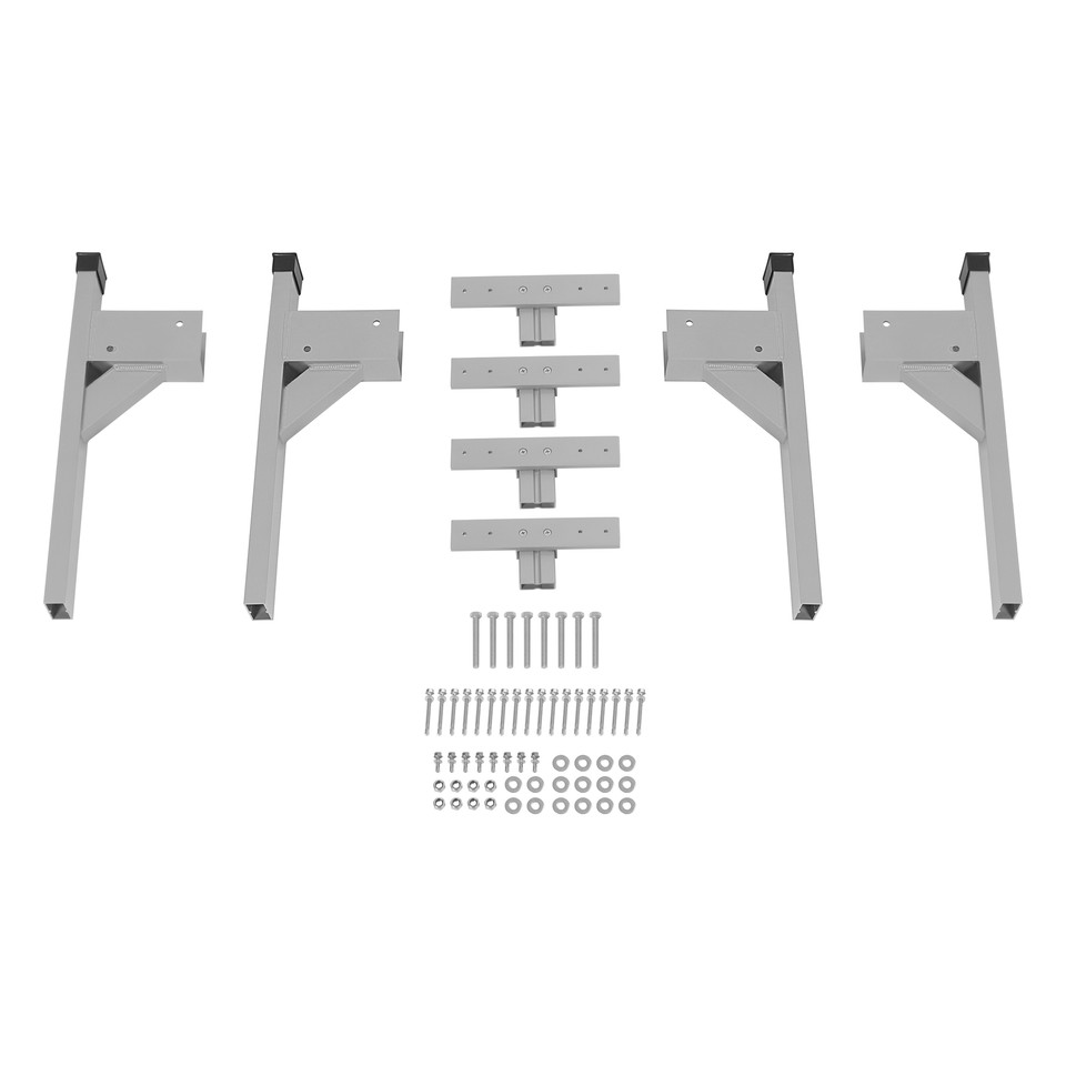 Adjustable Roof Ladder Rack Bracket Kit For Open or Enclosed Trailers ...