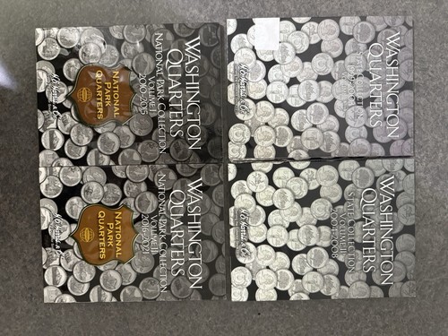 Set of 4 He Harris Washington Quarters Coin Folder Book | eBay