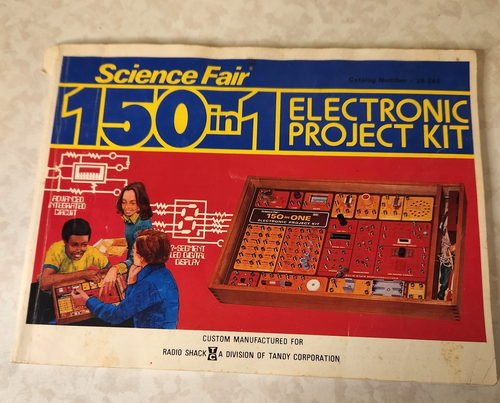 1976 Radio Shack Science Fair 150 in 1 Electronic Project Kit 28-248 ...