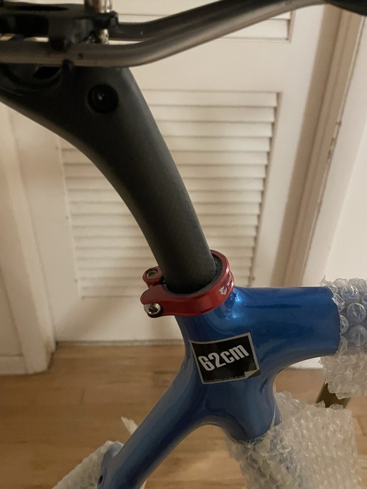 Trek 5000 Frame 62 cm Carbon Fiber 700c TCT 130 Road Race Blue Tall ...