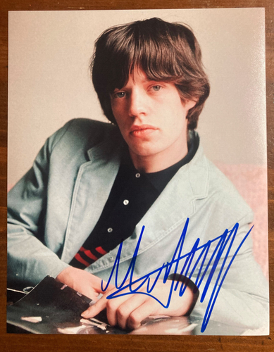 Mick Jagger Signed Autograph Signature 8x10 Glossy Photograph The ...
