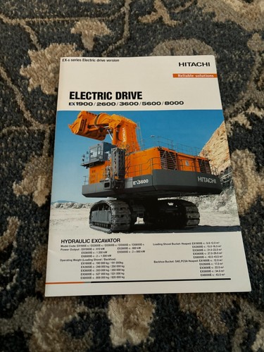 Hitachi EX1900 EX2600 EX3600 EX5600 EX8000 Electric Excavator Brochure ...