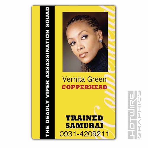 Plastic ID Card (TV & Film Prop) - Vernita Green COPPERHEAD Kill Bill ...