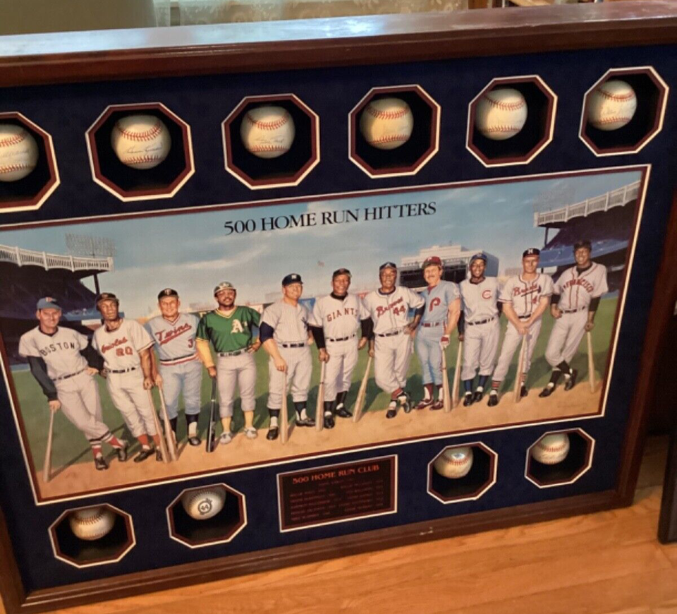 11 SIGNED Living members of "500 Home Run Club" Signed Baseballs ...