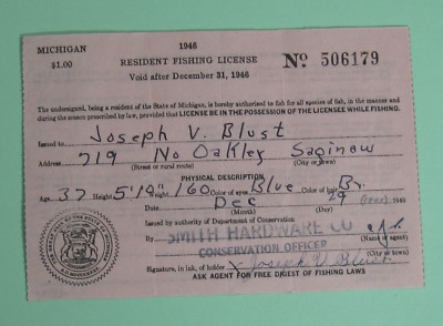 Licenses - Michigan Resident Fishing License