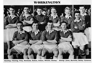 WORKINGTON FOOTBALL TEAM PHOTO>1954-55 SEASON | eBay