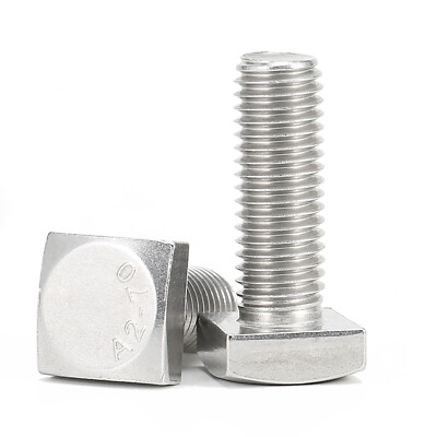 M4 - M12 Square Head Bolts With Small Head Stainless Steel A2 Metric ...