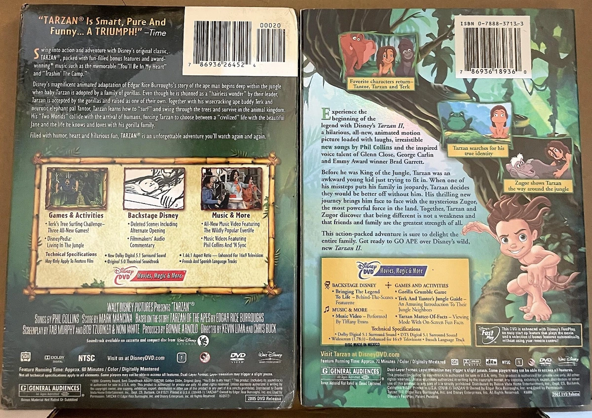 Tarzan 2 Dvd Menu