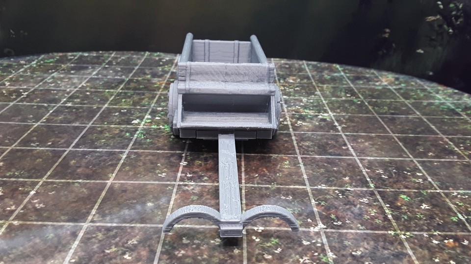 Horse & Wagon Cart Set 28mm Scale Fantasy Scatter Terrain Dungeons ...
