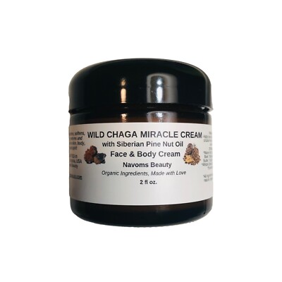 Organic Wild Chaga Miracle Mushroom Face Cream with Siberian Pine Nut ...