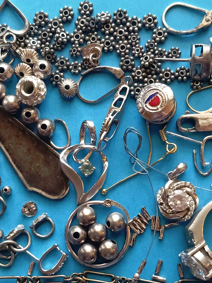 Scrap Sterling Silver Junk Drawer Lot - See Photos for weight and ...
