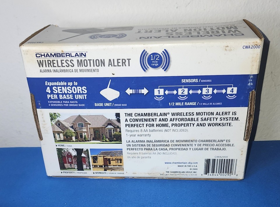 Chamberlain CWA2000 Outdoor Wireless Motion Alert Sensor With ...