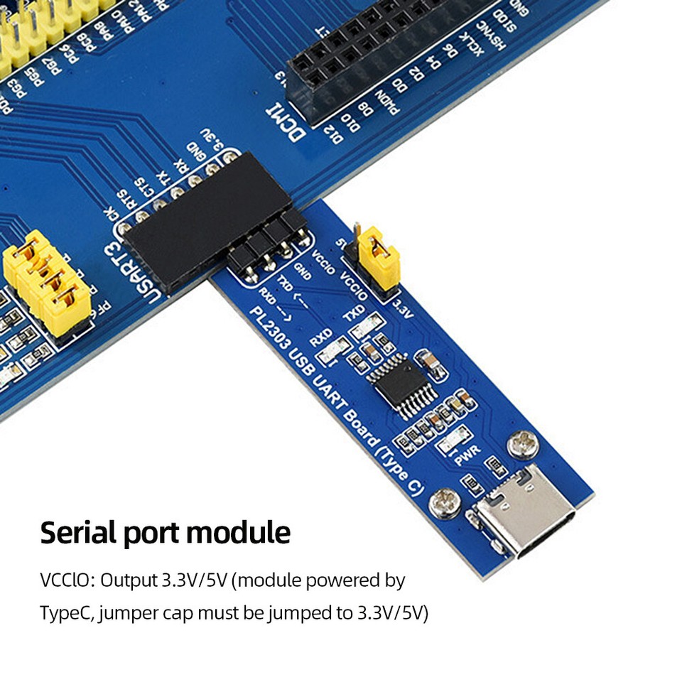 PL2303 USB To UART Module USB To TTL Board USB UART Board 3LED Indicator Type C | eBay