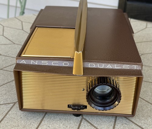 Vintage ANSCO DUALET SLIDE PROJECTOR w/Original Box Tested Working | eBay