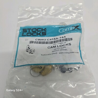 Stock Locks Compx National C8053-C413A-14A Cam Lock Bright Nickel Disc ...